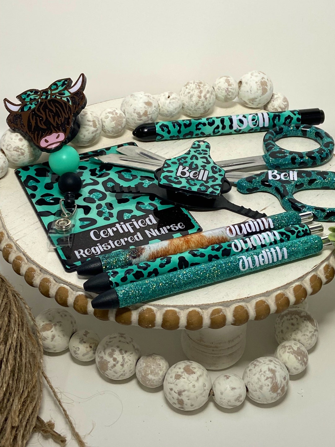 Highland Cow Medical Bundle, Reel and Buddy Set, Cheetah Print, Trauma ...