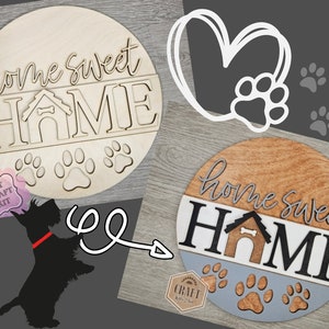 Dog Welcome Sign | Pets | Dog House Sign | Home Sweet Home Sign ...
