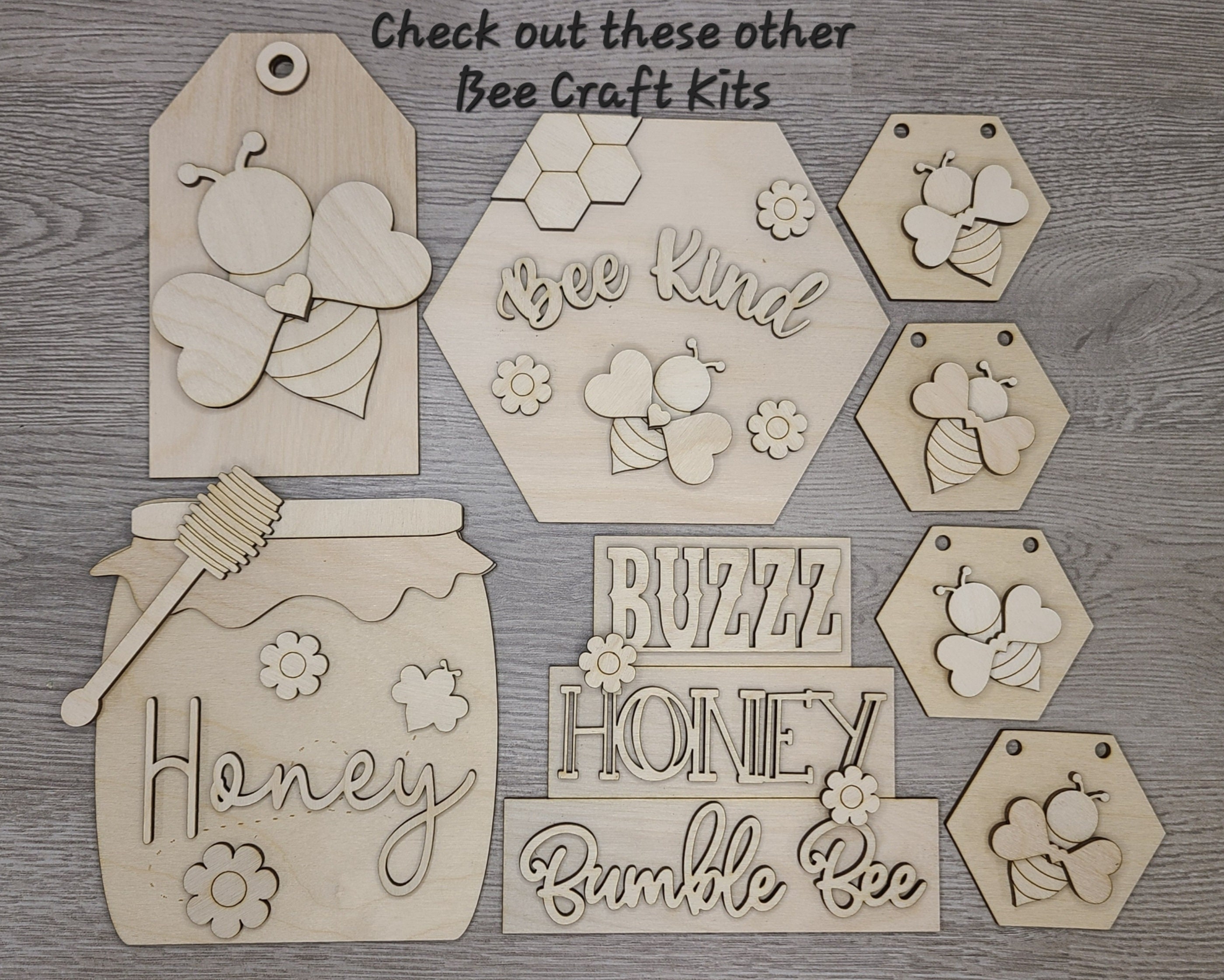 Bee Bunting Beehive Bee Decor DIY Craft Kits Summer Crafts Paint Party ...