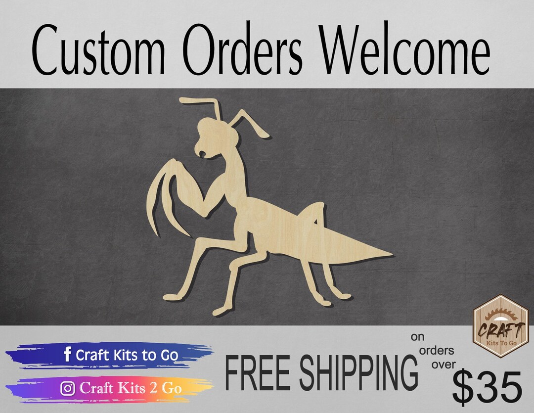 Mantis religiosa Insecto Insecto Zoológico Animal Madera Forma Recorte ...