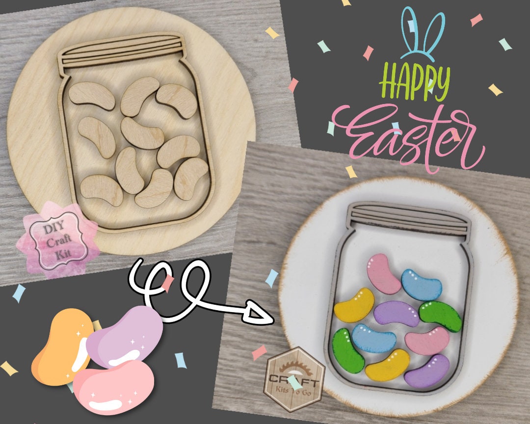 Easter Jelly Beans Jar | Easter Crafts | Easter Decor | Spring Crafts ...