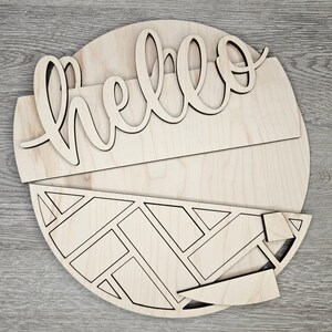 Hello Sign | Welcome Home Sign | Welcome Sign | Chevron | DIY Craft ...