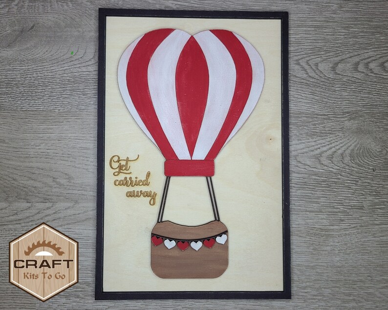 Hot Air Balloon Sign Hot Air Balloon Crafts DIY Craft Kits Paint Party ...