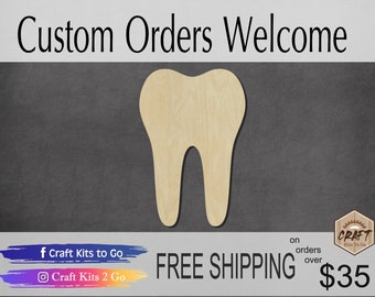 Tooth Wood Cutouts - Etsy