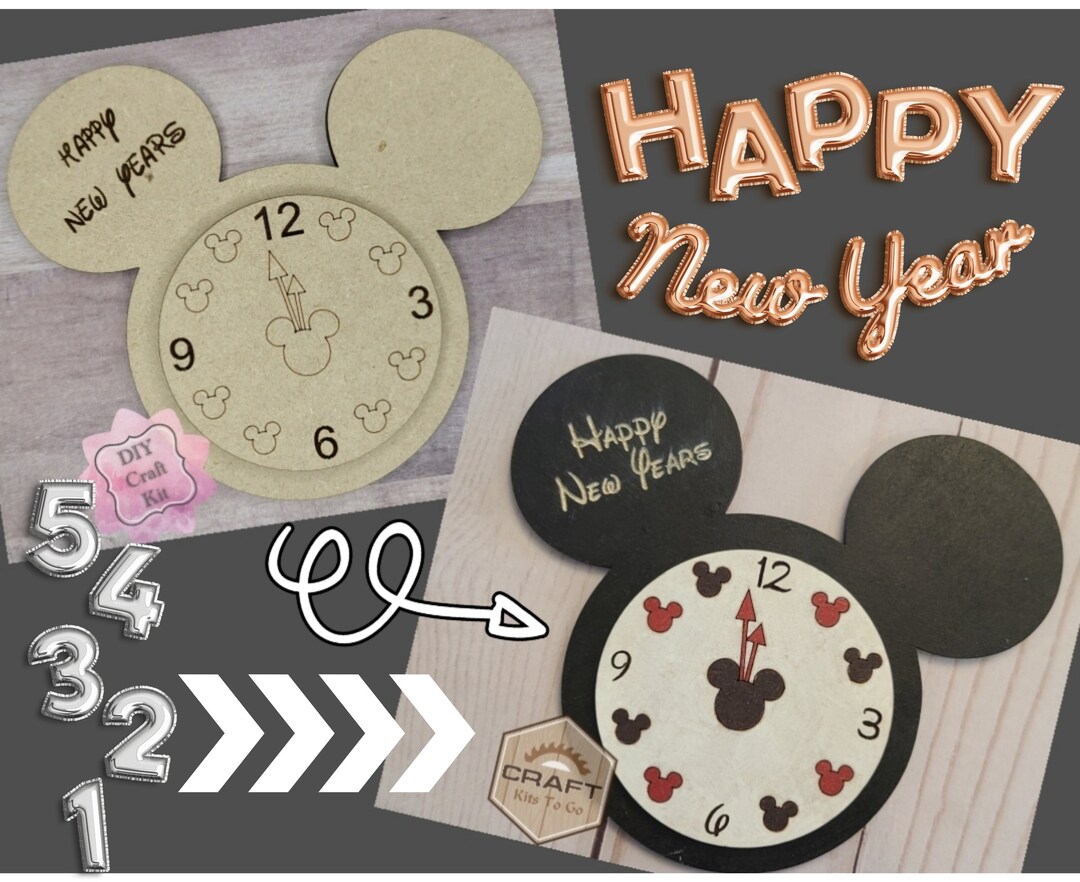 DIY Mouse Home Interchangeable Welcome Sign NEW YEARS 2221 - Etsy