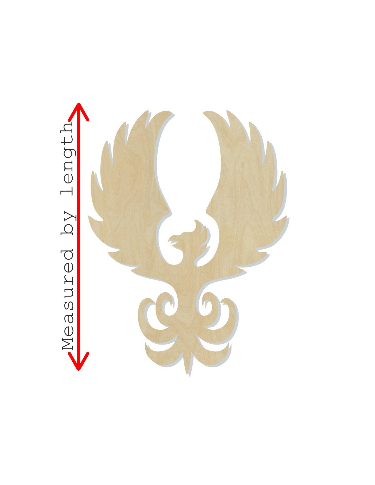 Phoenix Bird Zoo Animals Birds Animal Wood Shape Cutout 1843 Wood ...