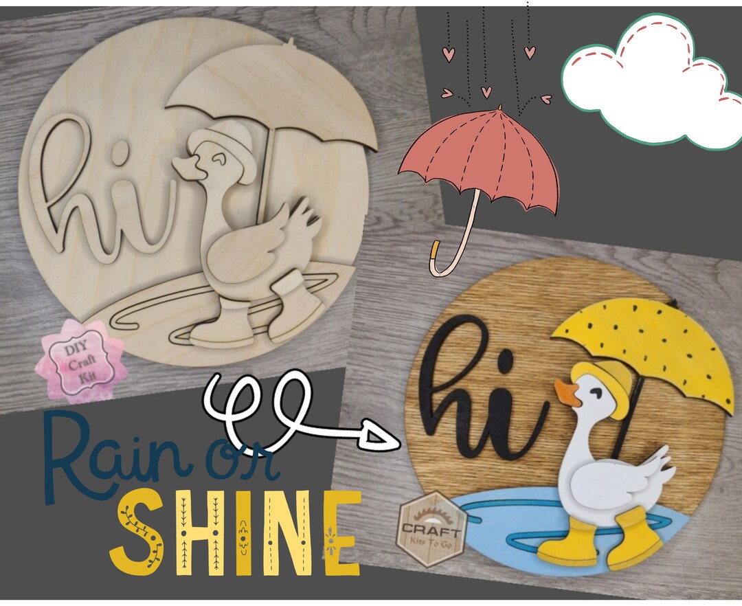 Duck Sign | Duckling | Spring Crafts | Springtime | DIY Craft Kits ...