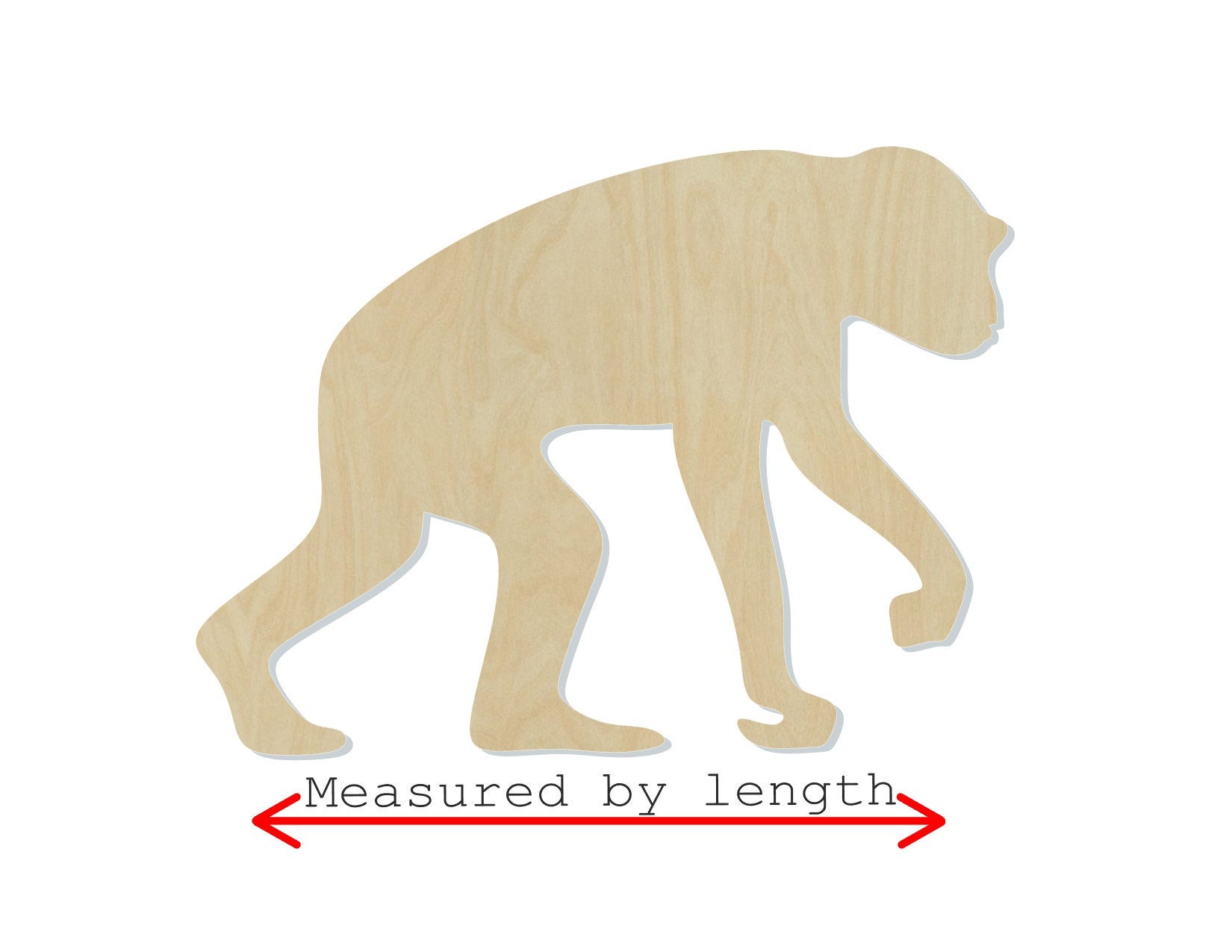 Chimpanzee Zoo Wildlife Animal Wood Shape Cutout 1294 Wood Cutouts Wood ...