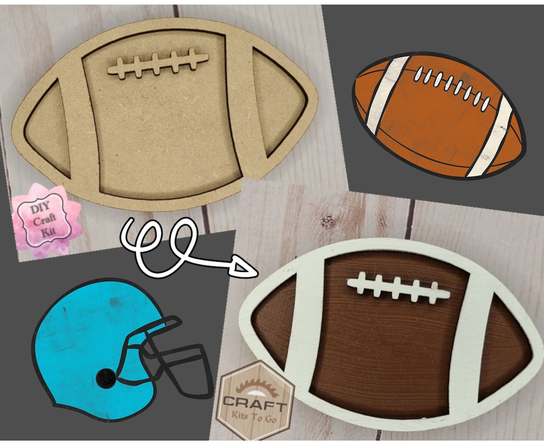 Football Sports Game Day Sign Craft Kit DIY Paint Kit Tier - Etsy