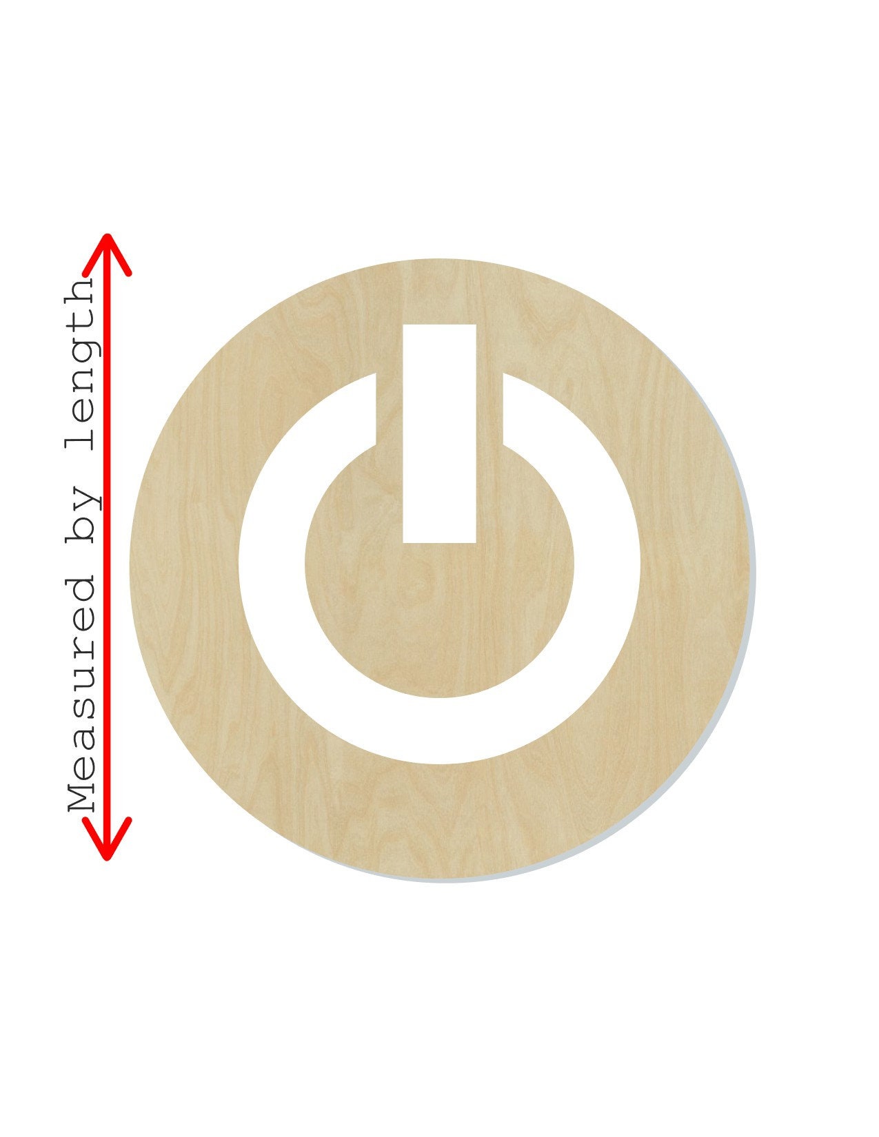 Power Sign Computer Start up Wood Shape Cutout 1884 Wood Cutouts Wood ...