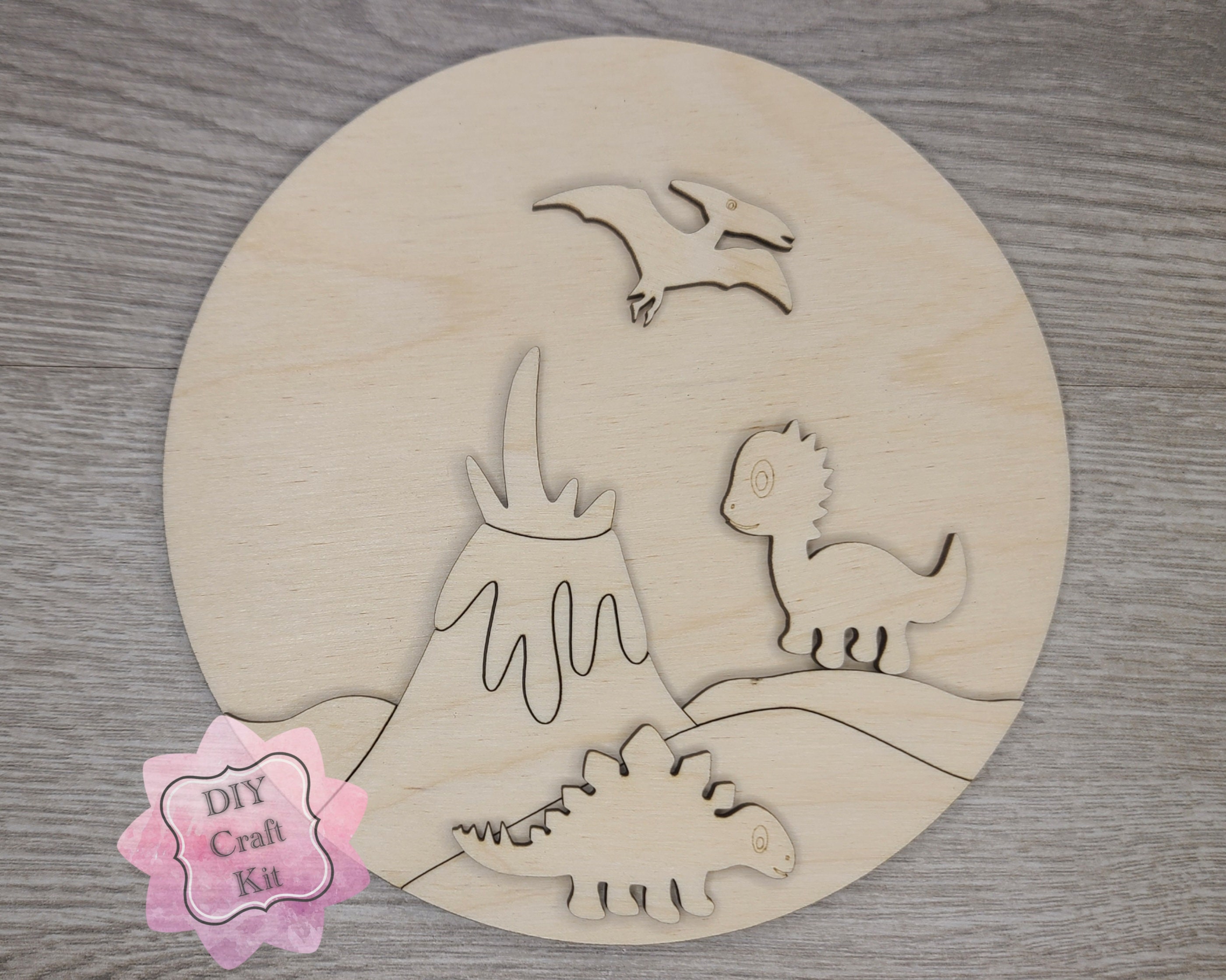 Dinosaur Kid Crafts Dino Animal Craft Kit DIY Paint Kit Tier - Etsy