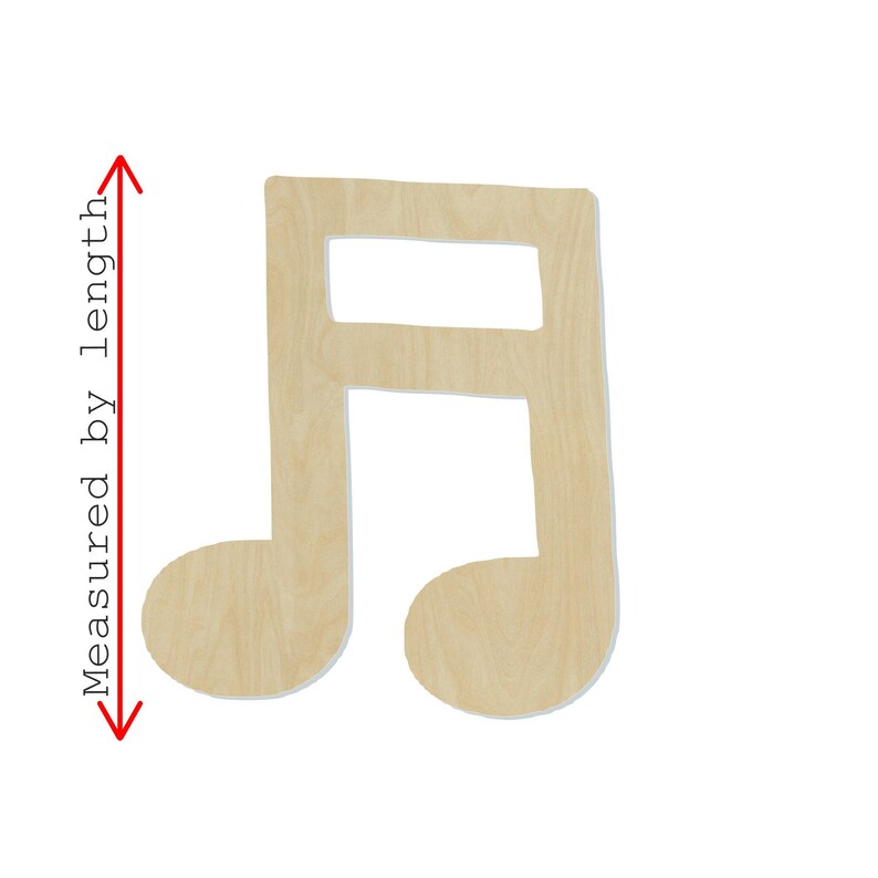 Music Note Musical Class Wood Shape Cutout 1081 Wood Cutouts Wood ...