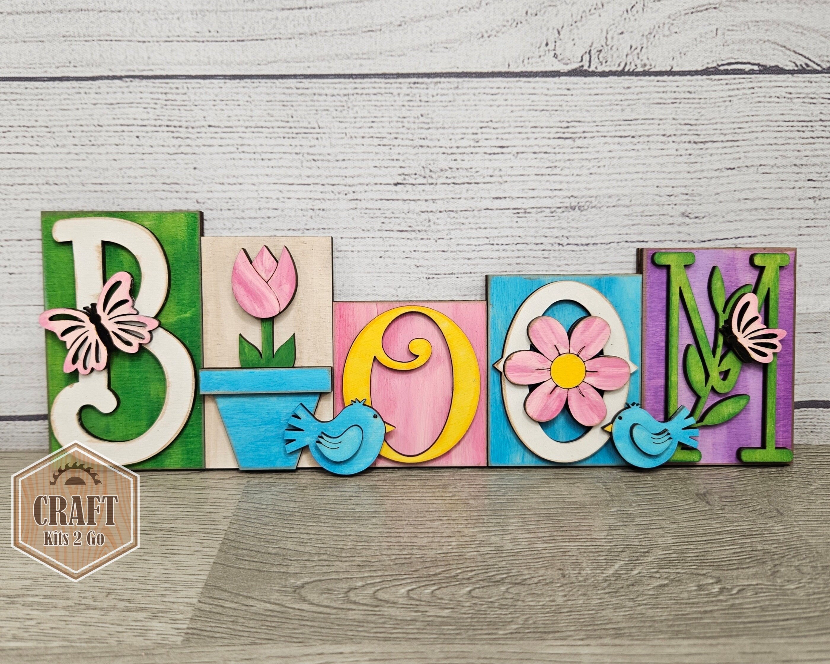 Bloom Spring Crafts Springtime DIY Craft Kits Paint Party Supplies 4037 ...