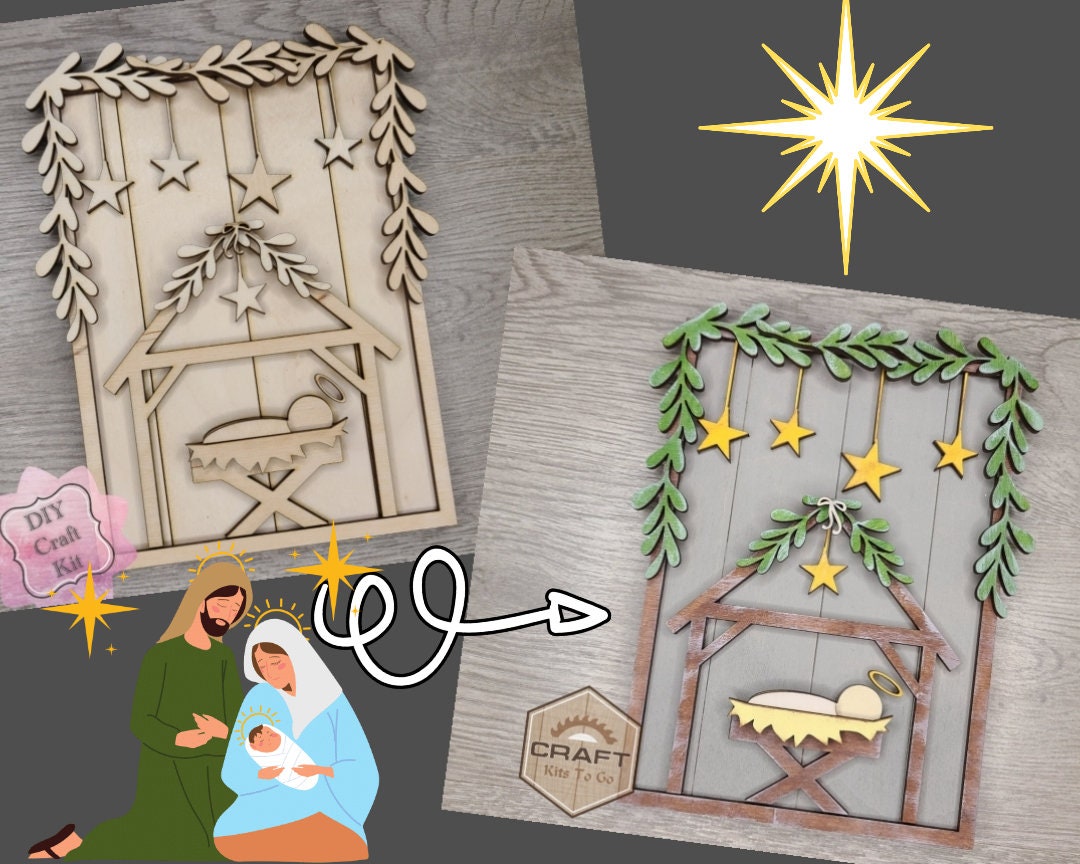 Nativity Scene | Baby Jesus | Savior | Christ is Born | Christmas Décor ...
