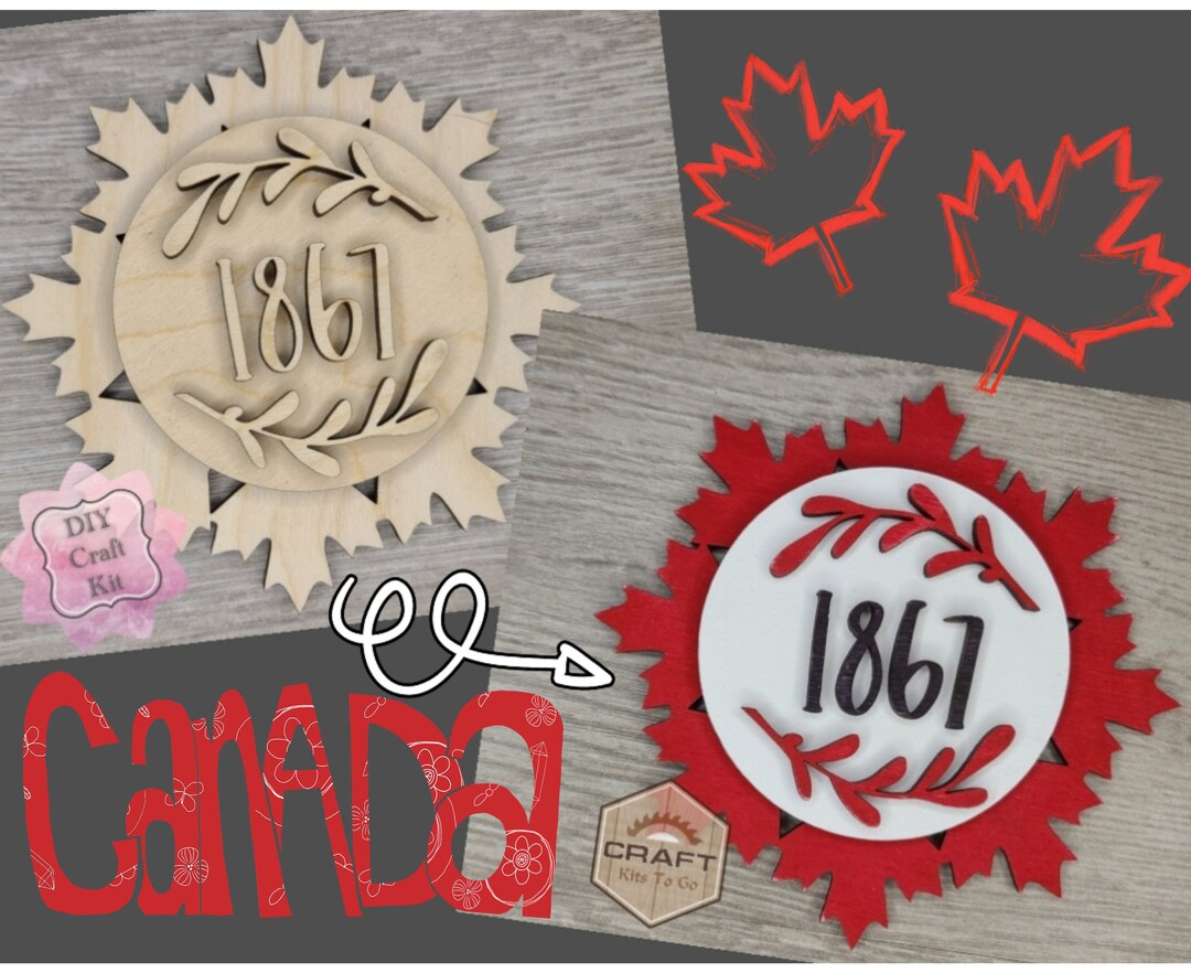 Canada Day July 1st True North Canada Decor Canadian Canada Crafts DIY ...