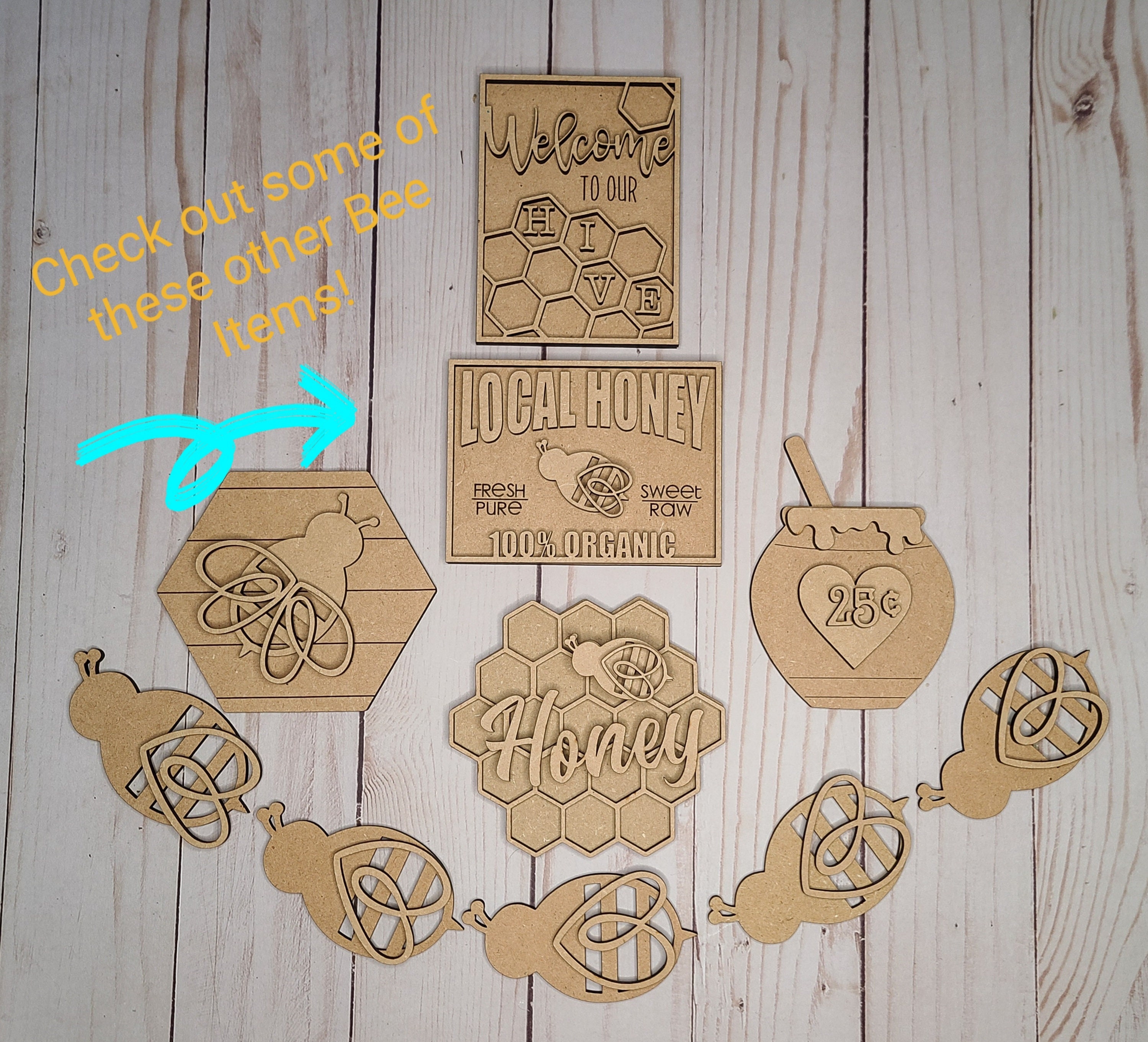 Bee Bunting Beehive Bee Decor DIY Craft Kits Summer Crafts Paint Party ...