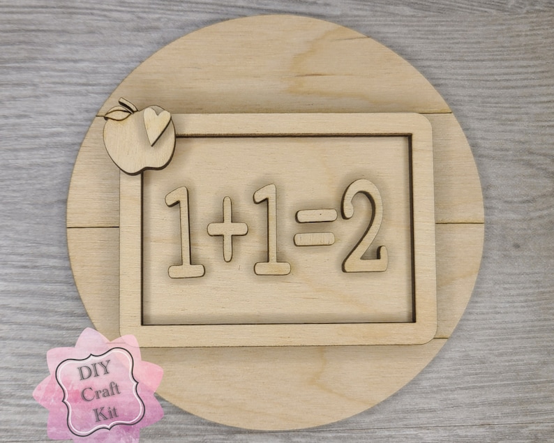 Math Teacher Class School Sign Craft Kit DIY Paint Kit Wood - Etsy