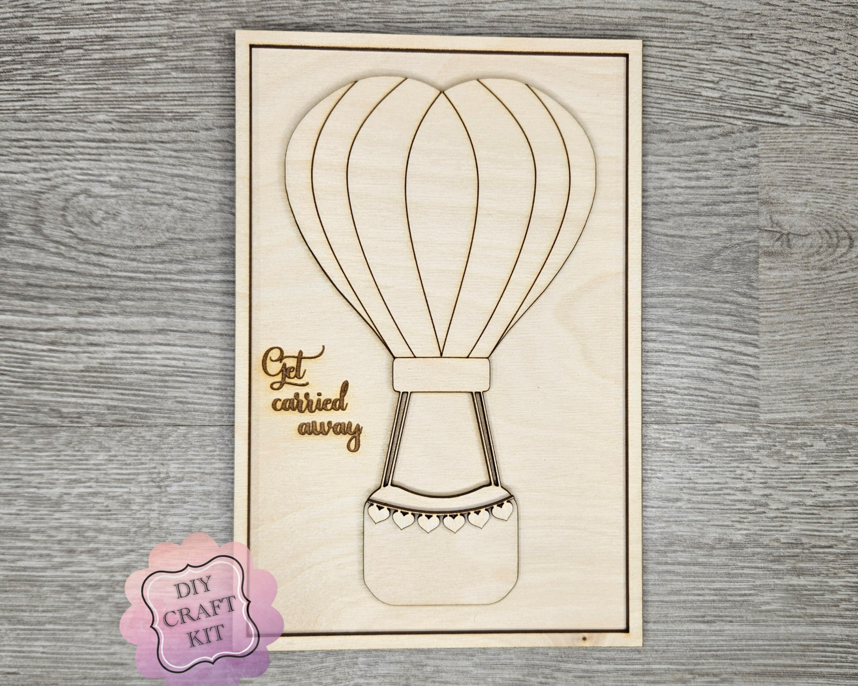 Hot Air Balloon Sign Hot Air Balloon Crafts DIY Craft Kits Paint Party ...