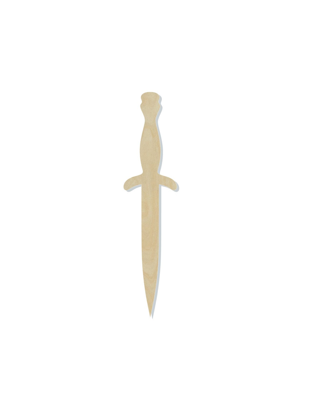 Dagger Sword Knife Wood Shape Cutout 1360 Wood Cutouts Wood Shapes ...