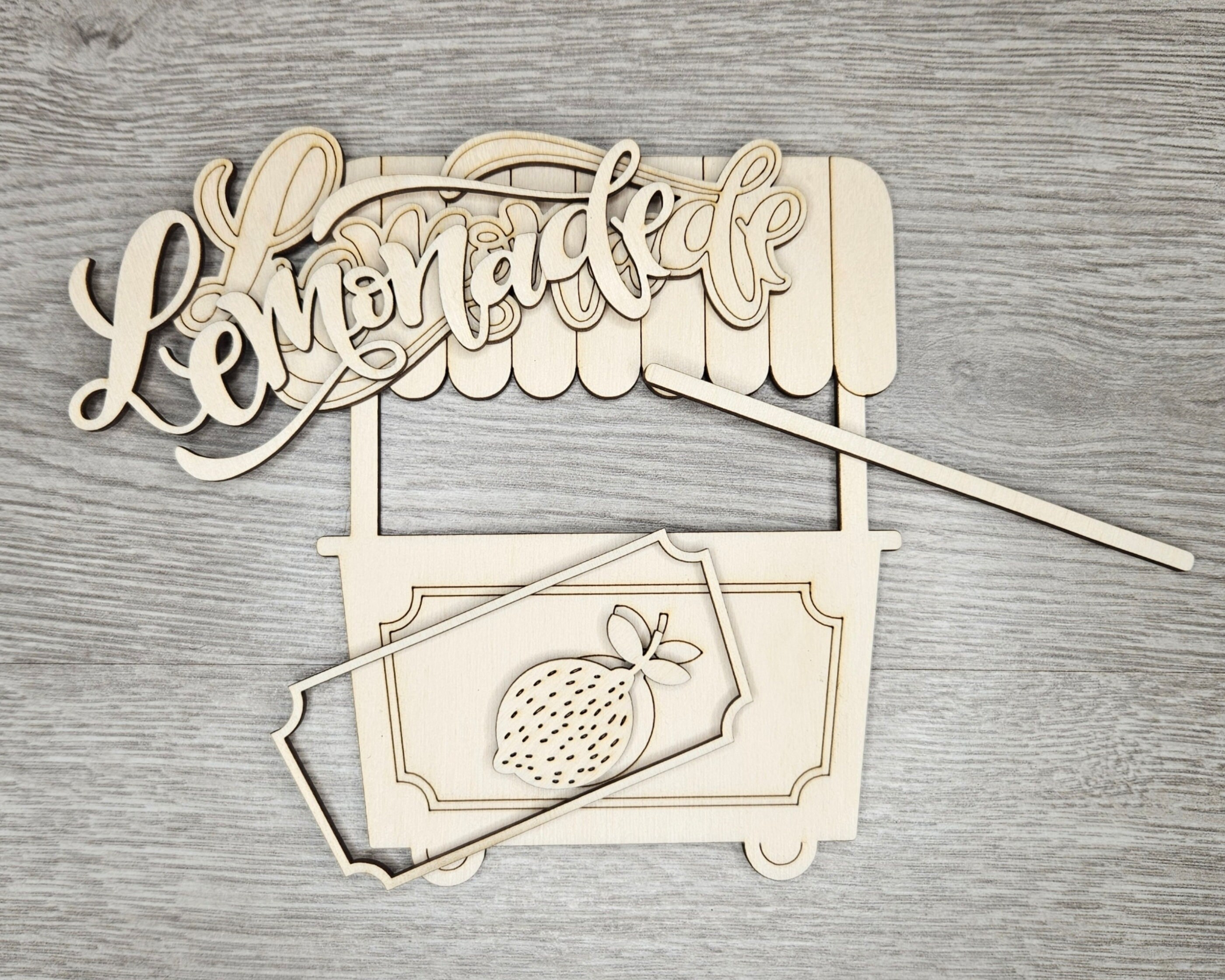 Lemonade Stand Lemons Summer Decor Summertime Summer Crafts DIY Craft ...