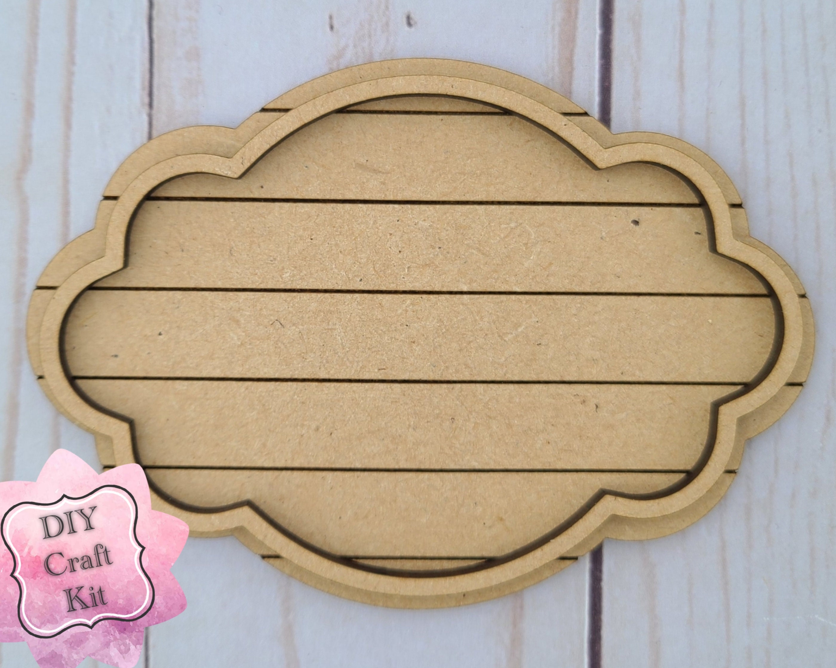 Ship-lap Frame Craft Kit DIY Paint Kit DIY Frame Border Backer Piece ...