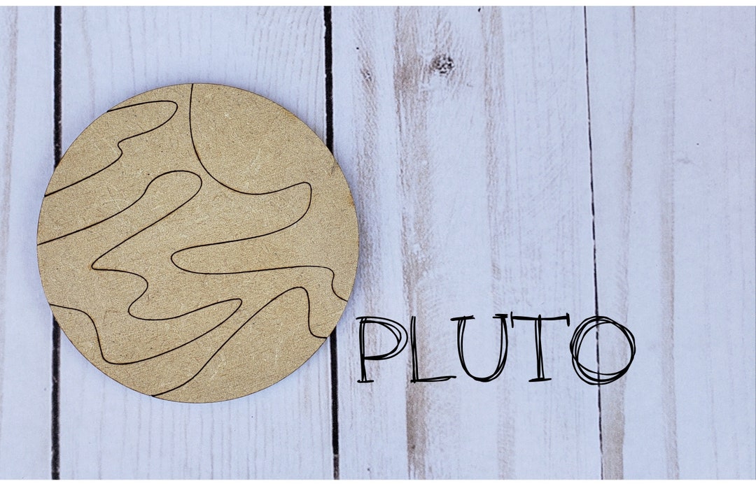 Pluto Space Outer Space Kids Sky Wood Shape Cutout 2232 Wood - Etsy