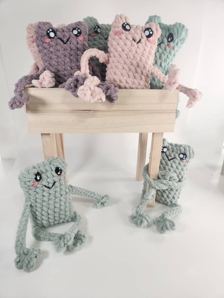 Leggy Froggy Toy Crochet Plushies Frog Amigurumi Crochet Frog Kawaii ...