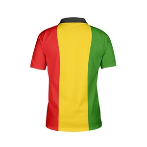 Green Yellow Red Polo, Rasta, Reggae,jamaica, Caribbean - Etsy
