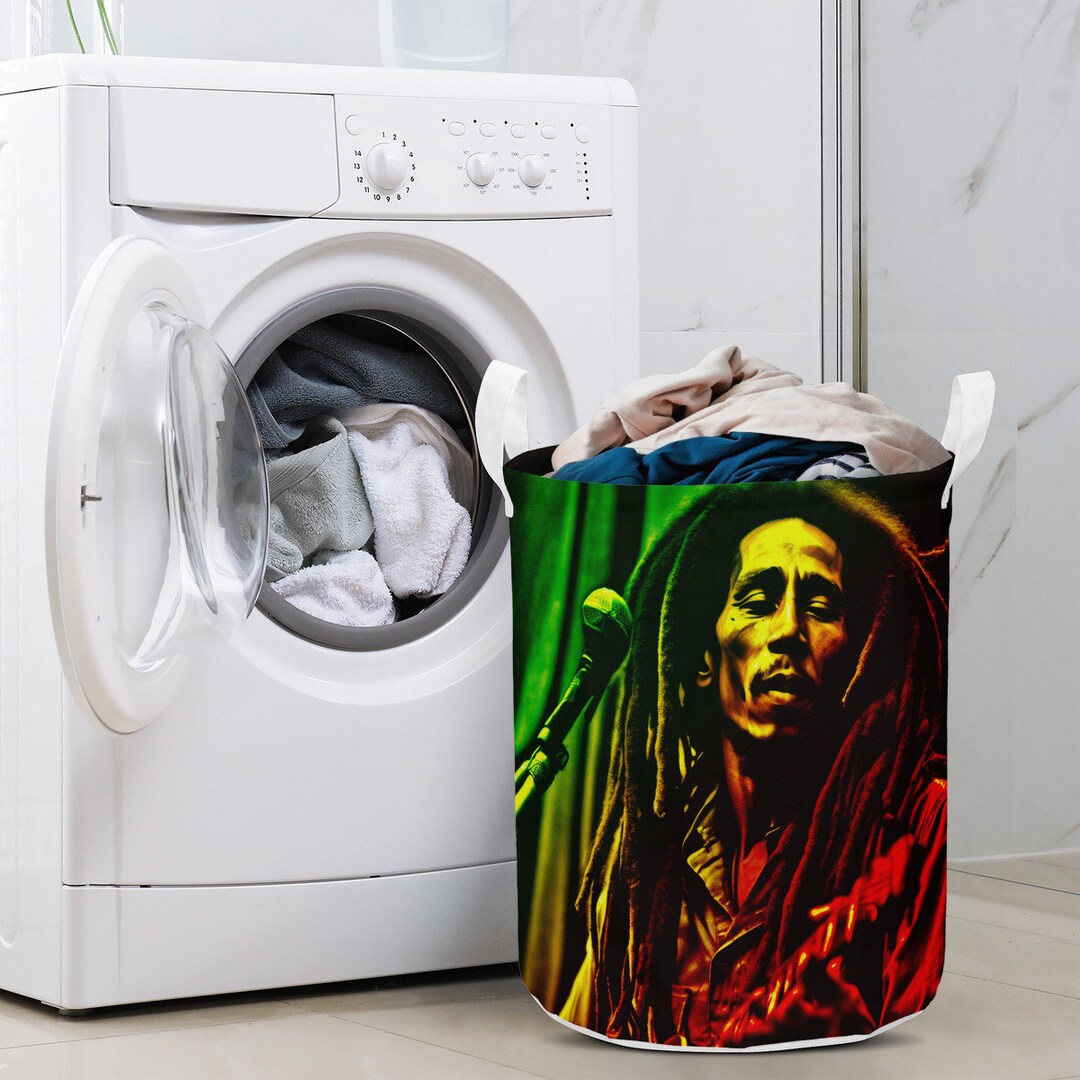 Bob Marley Round Laundry Basket - Etsy