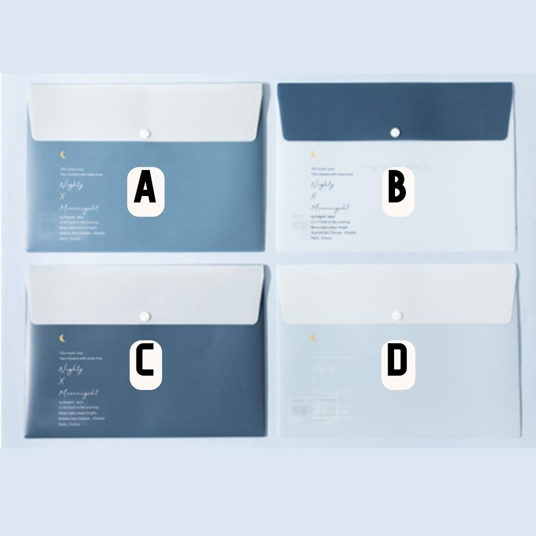Night and Midnight A4 Doc File Blue Folder Perfect Organise Documents ...