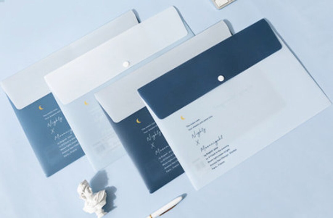Night and Midnight A4 Doc File Blue Folder Perfect Organise Documents ...