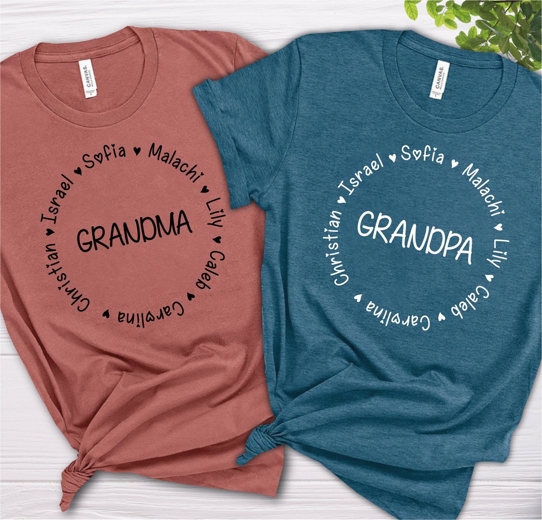 Personalized Grandparent Shirt, Christmas Gift for Grandparent ...