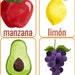 Spanish Fruits Flashcards Printable | Preschool Homeschool Classroom ...