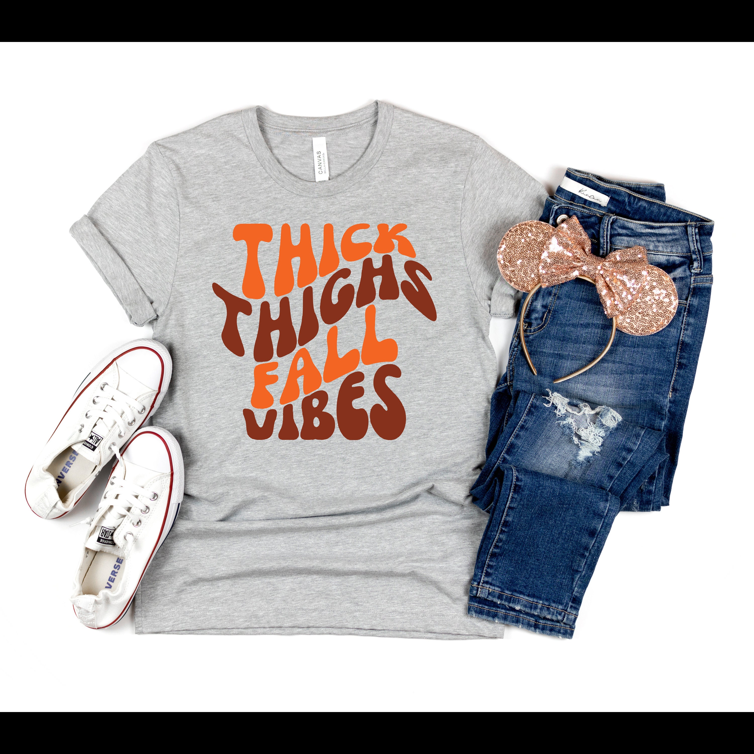 Thick Thighs Fall Vibes PNG - Etsy