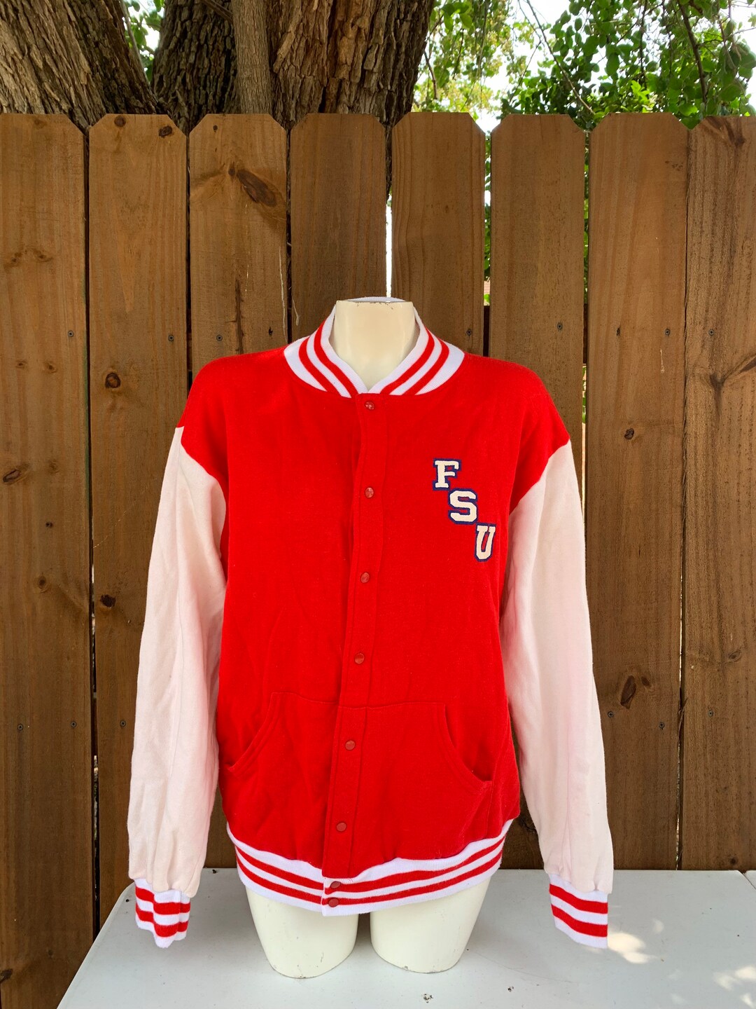 60’s Vintage Florida State University Button up Sweatshirt With Pockets ...