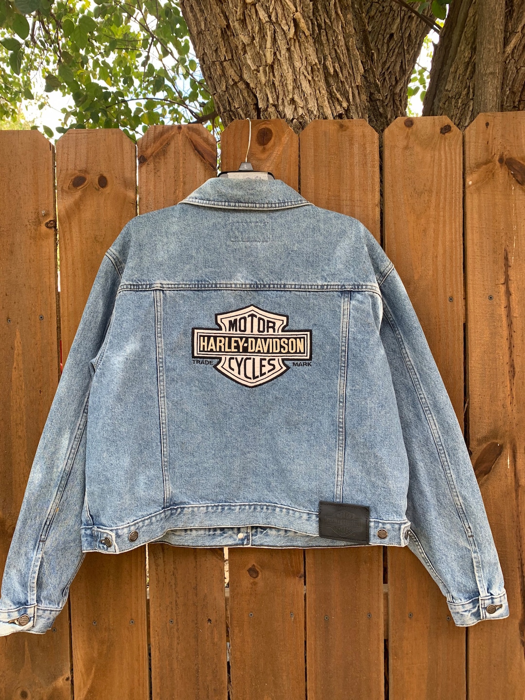 Vintage Harley Davidson Womens Jean Jacket Size 2W - Etsy