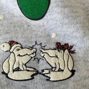90’s Vintage Mistletoad Cute Frogs Christmas Sweatshirt Size L by Fruit ...