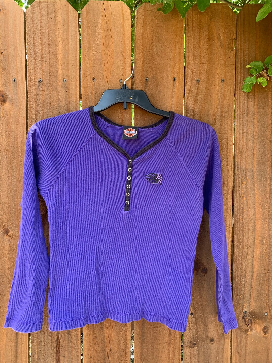 Y2K Vintage Harding Harley Davidson Corning, NY Womens Long Sleeve Top ...