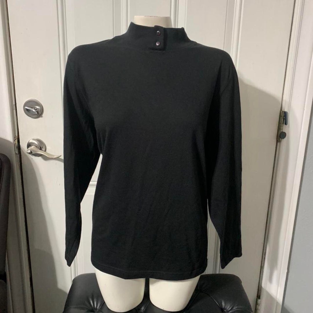 Vintage Villager Signature Mock Neck Women’s Long Sleeve Top Size XL ...