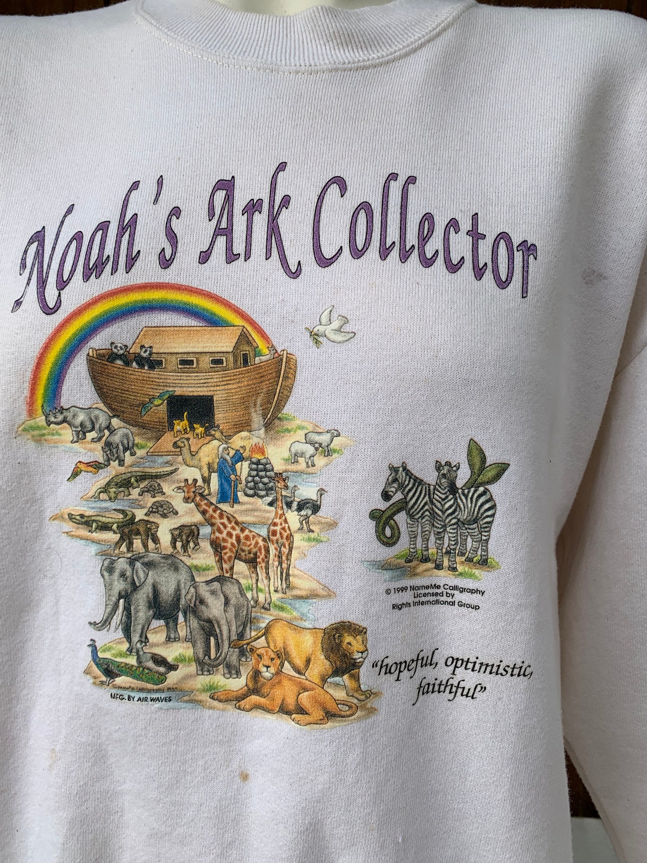 Vintage 1999 Noahs Ark Collector Sweatshirt Size Medium - Etsy