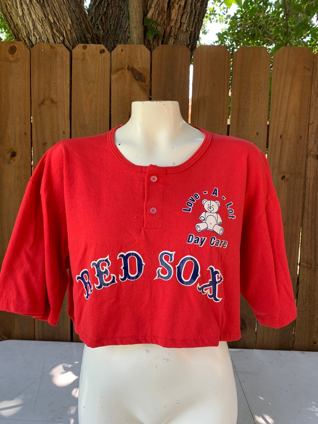 Vintage Red Sox Custom Reworked Crop Top Size XL, Vintage Single Stitch ...