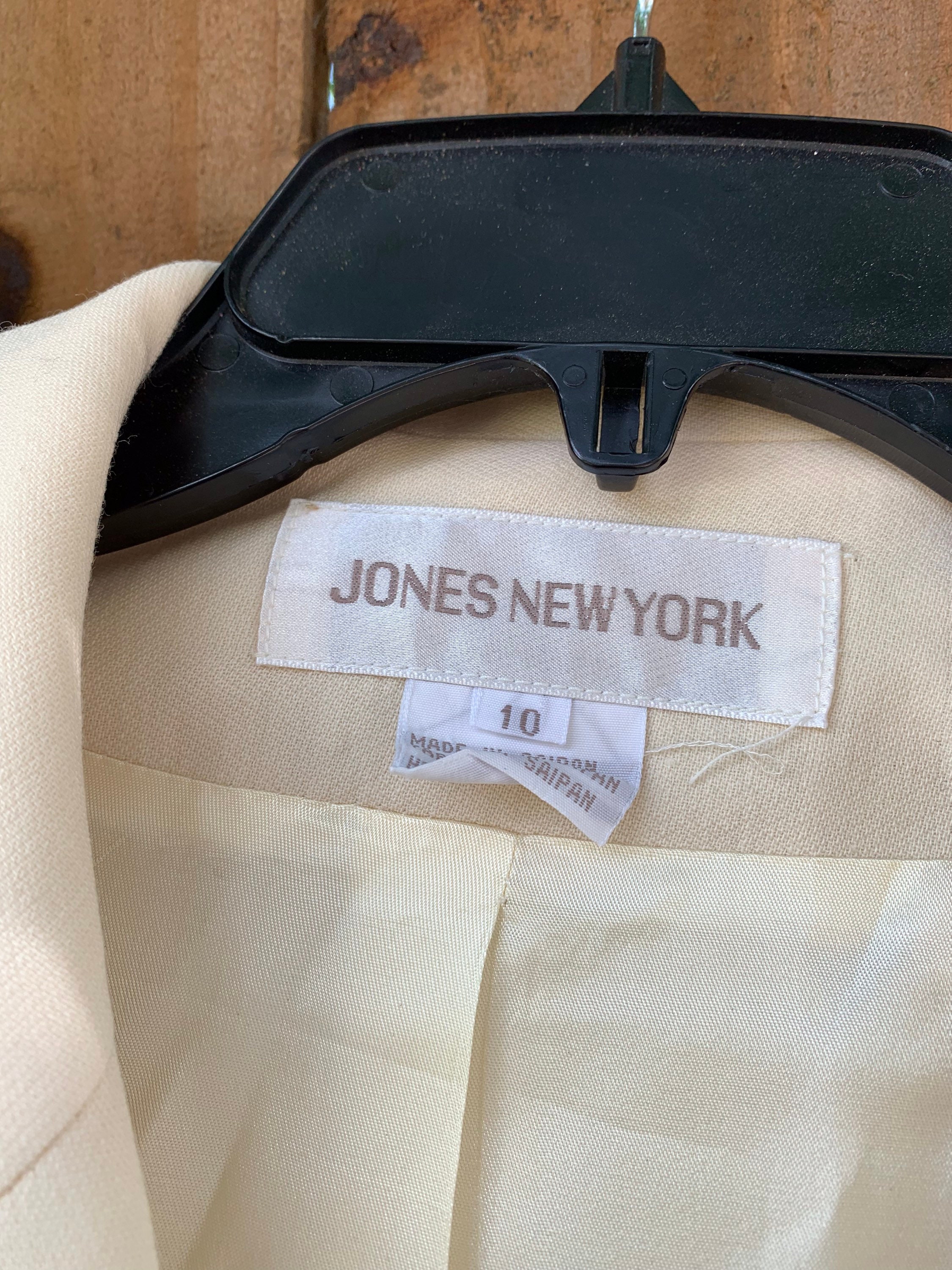 Vintage Jones New York Suit, Vintage Blazer Suit , Soft Yellow Jones NY ...
