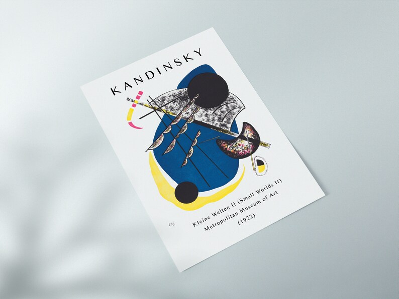 Kandinsky Bauhaus Print, Biomorphic Print, Abstract Modern Wall Decor ...