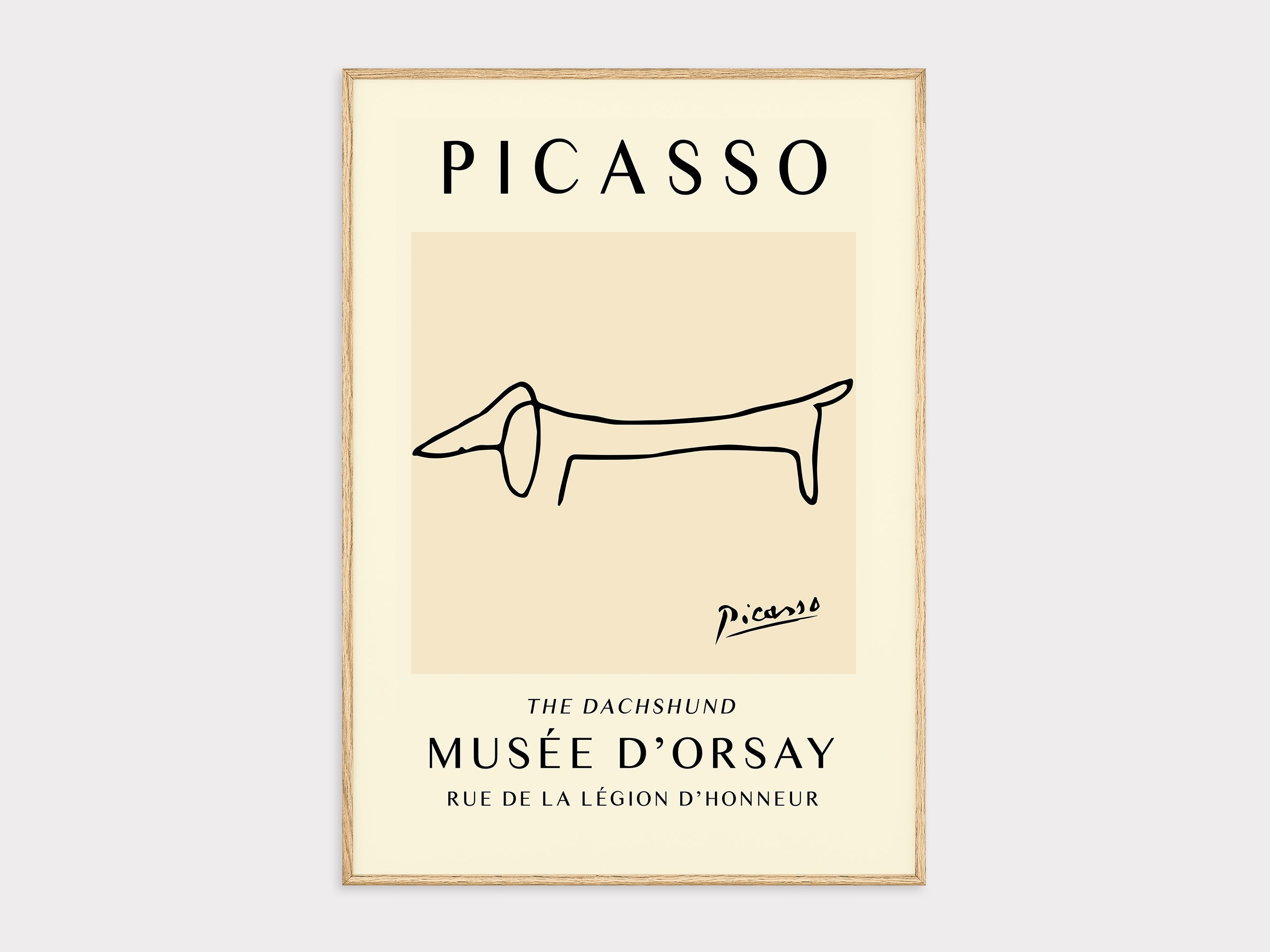 Picasso Dog Poster Picasso Dog Art Picasso Dachshund - Etsy