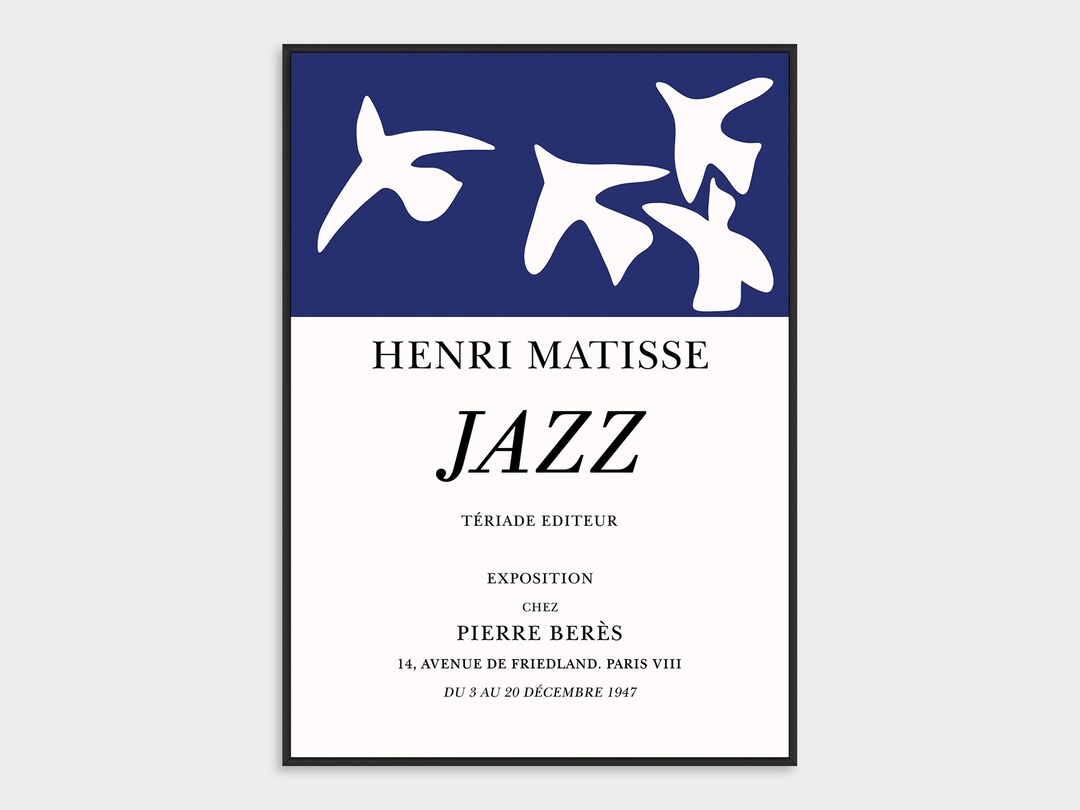 Henri Matisse Jazz 1947 Doves, Vintage Poster, Printable Wall Art ...