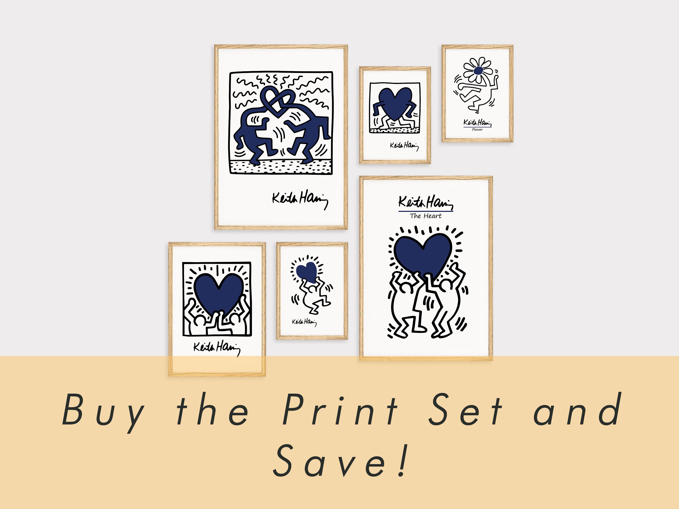 Keith Haring Print, Keith Haring Poster, Keith Haring Flower Print ...