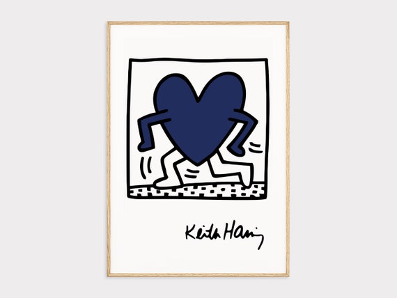 Keith Haring Running Heart