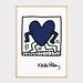 Keith Haring Running Heart Print Keith Haring Poster Keith - Etsy