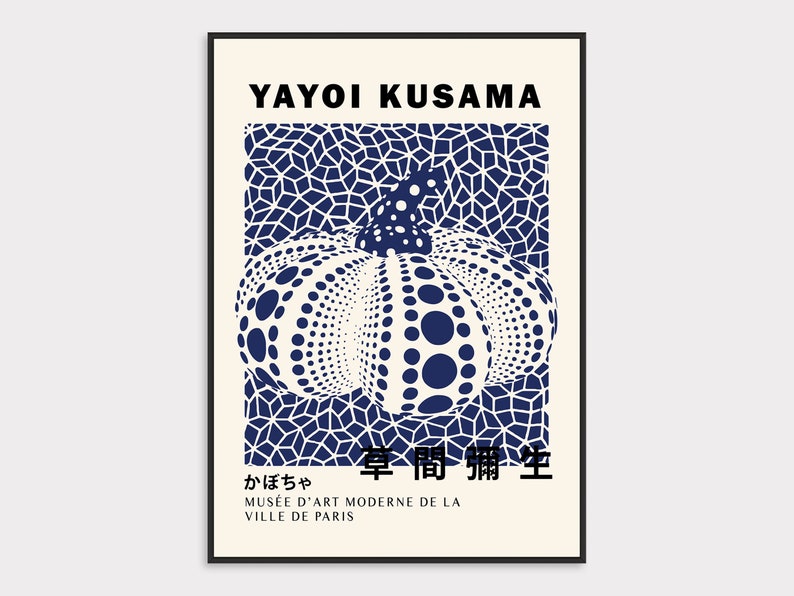 Yayoi Kusama Print, Yayoi Kusama Pumpkin Poster, Yayoi Kusama ...