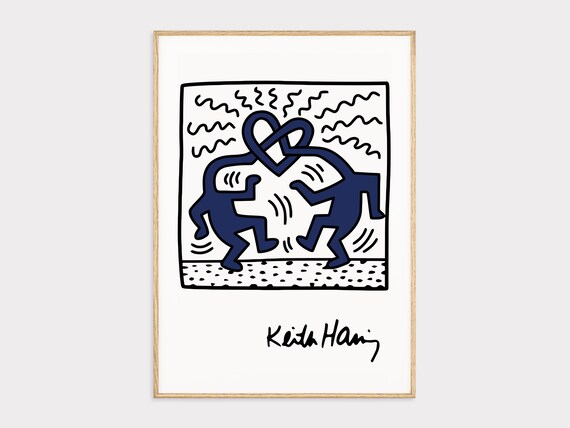 Keith Haring Love Print Keith Haring Poster Keith Haring - Etsy